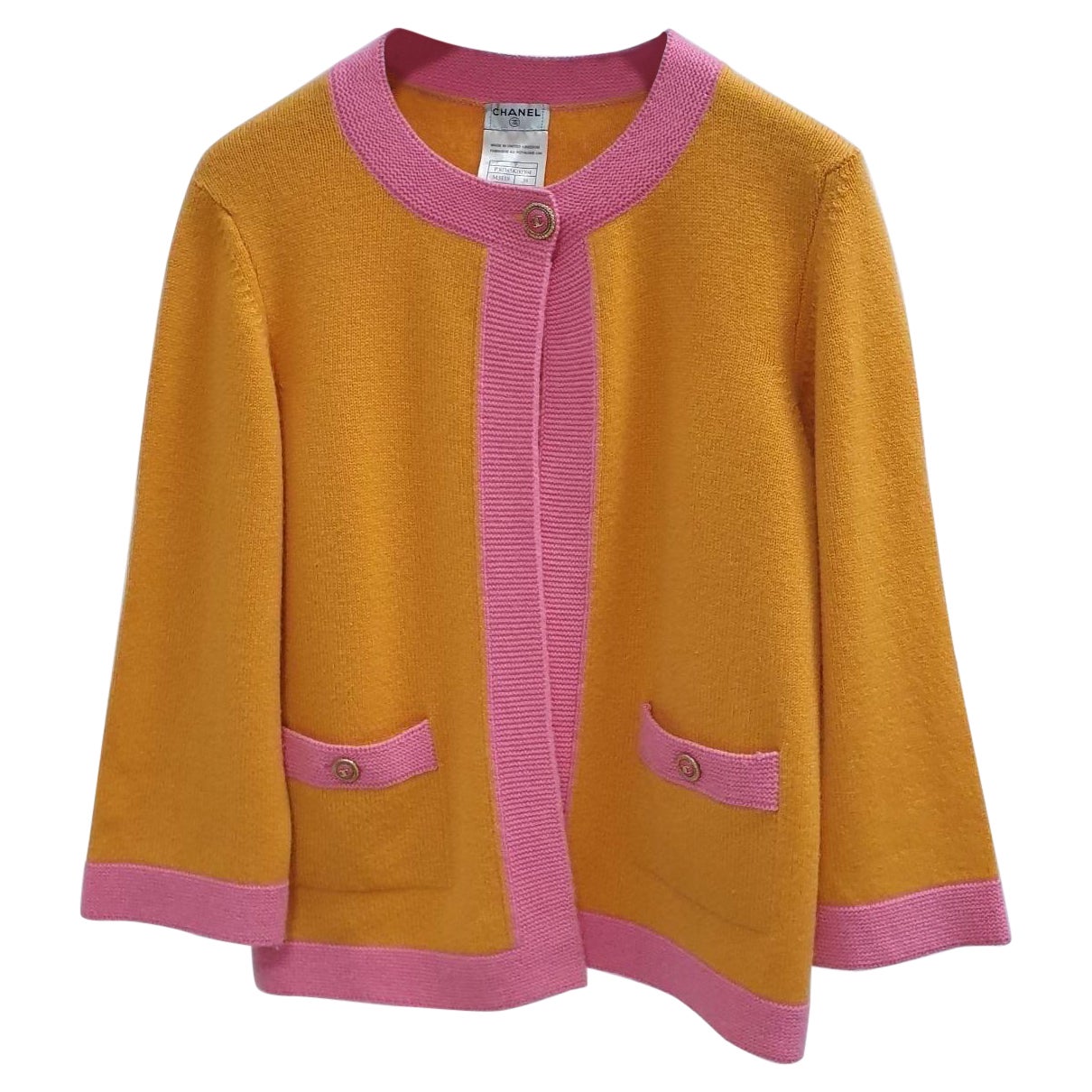 Vintage Chanel Sweaters - 171 For Sale at 1stDibs | yellow chanel ...