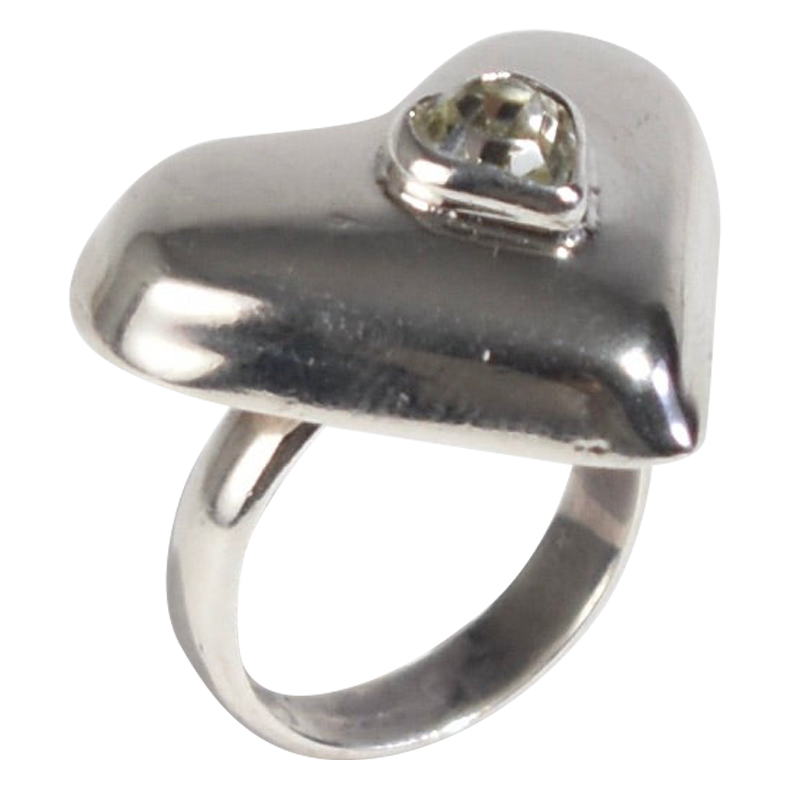 Panetta Sterling Vermeil Rhinestone Ring at 1stDibs | panetta ring ...