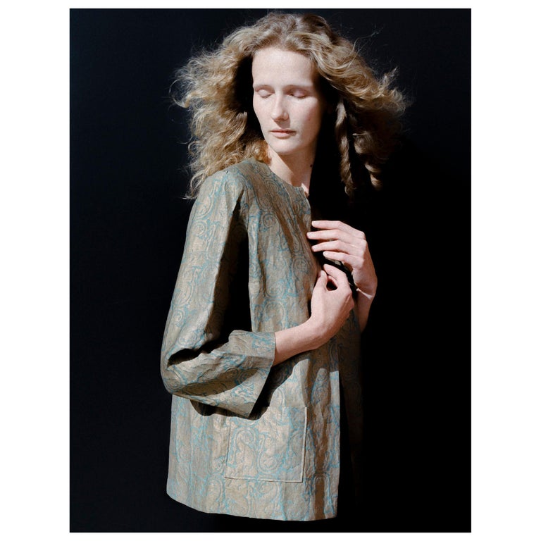 Rare 1940's Mariano Fortuny Stenciled Jacket For Sale at 1stDibs