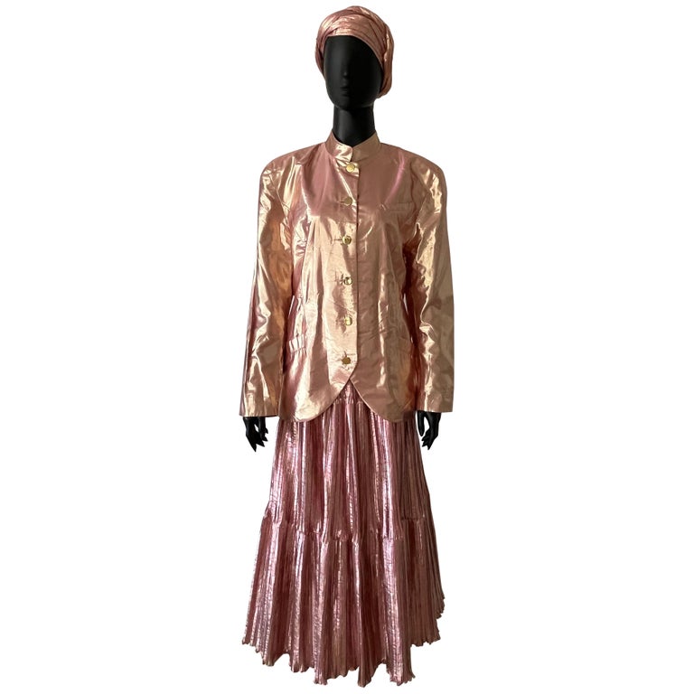 Vintage 1980s Iconic John Cavill of Australia plissé pleat skirt suit ...