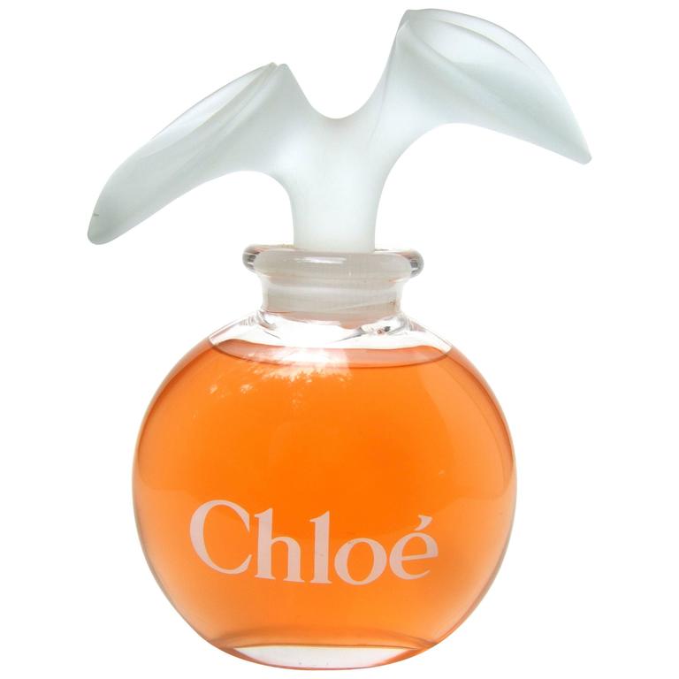 Chloe Large Glass Factice Fragrance Display Bottle at 1stDibs