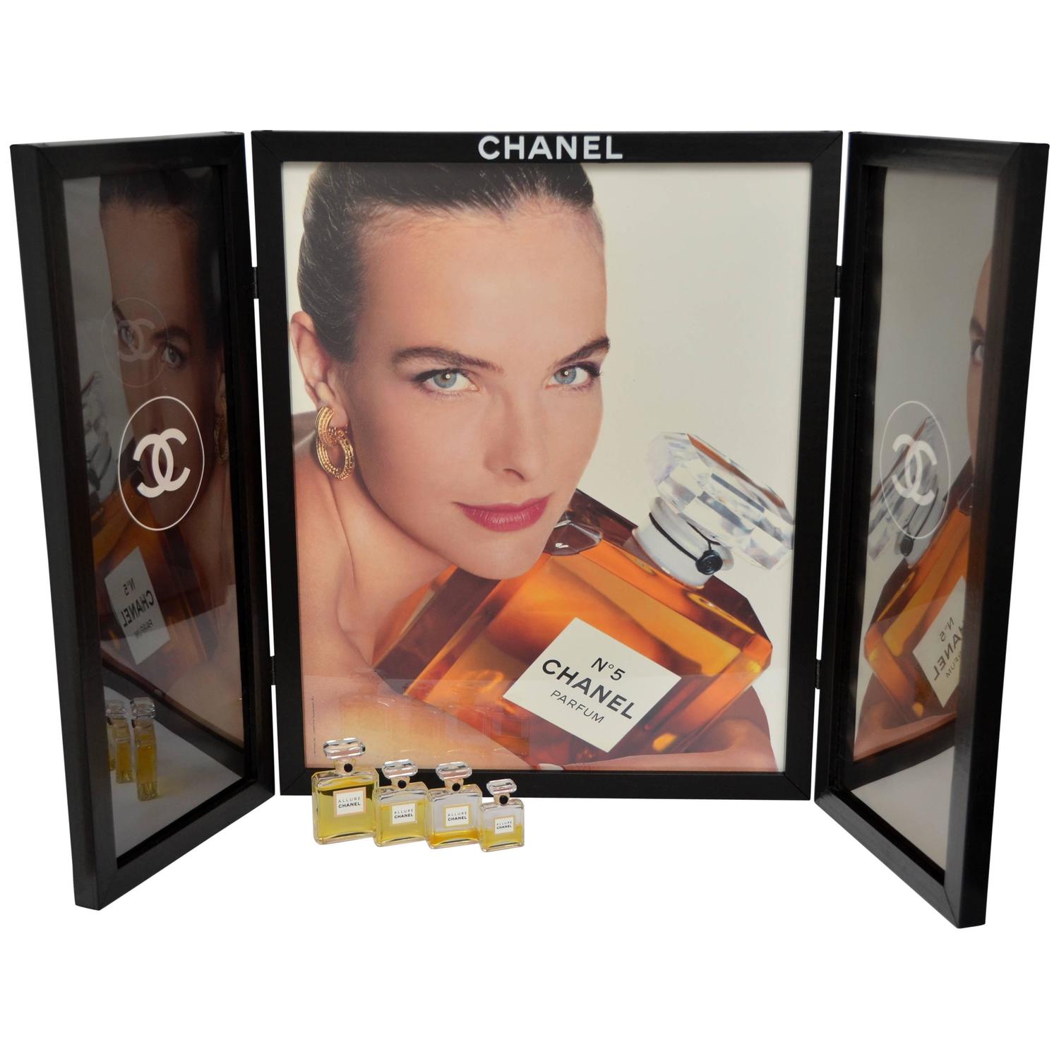 CHANEL Large Size Advertising Allure Perfume Display Vintage Mint For ...