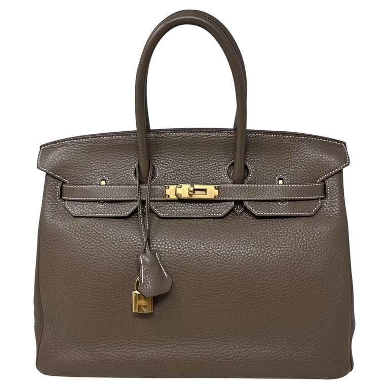Hermes Etoupe Birkin 35 Bag For Sale at 1stDibs