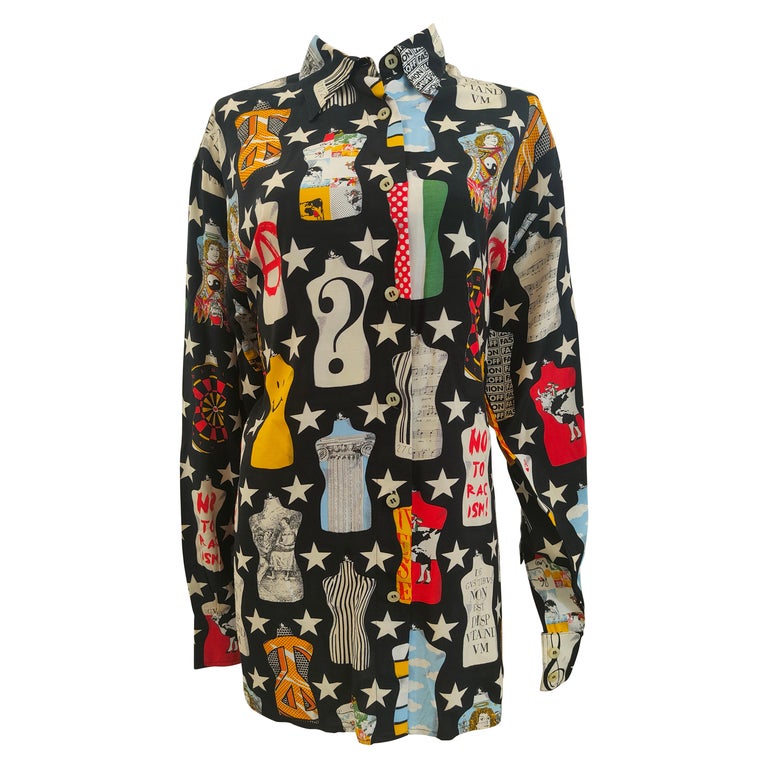 Moschino multicoloured iconic shirt For Sale at 1stDibs