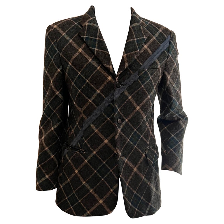 Archive 2006 Comme Des Garçons Homme Plus ‘Ever Green’ wool check ...