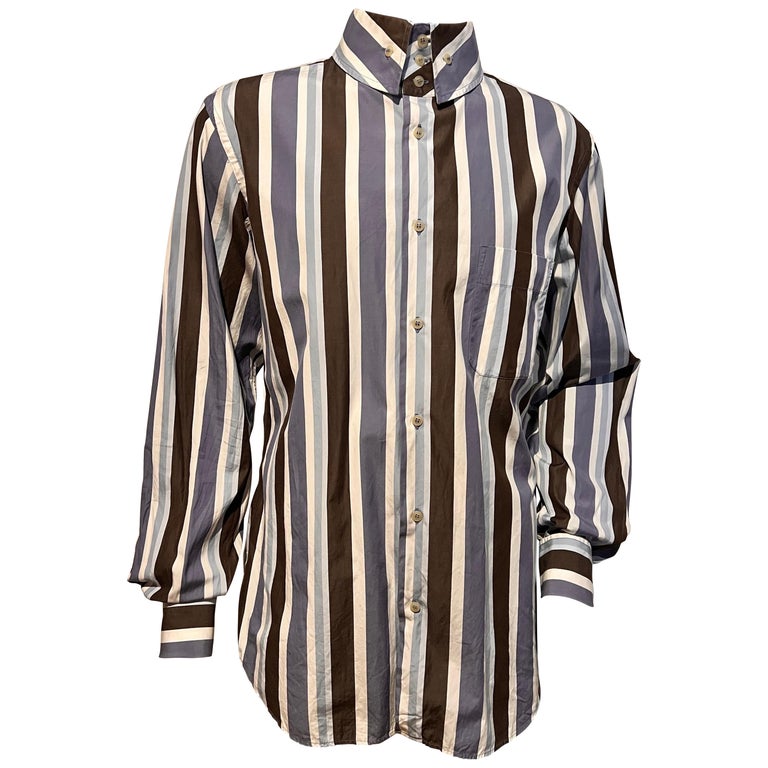 Vintage Vivienne Westwood MAN striped shirt with oversized collar For ...