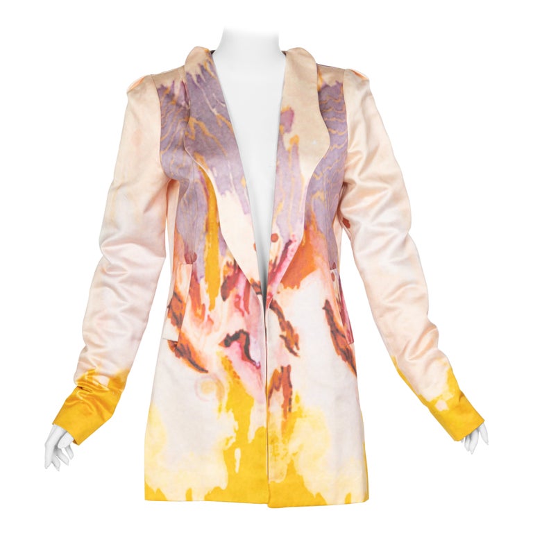 Rodarte Watercolor Jacket Runway Spring , 2008 For Sale at 1stDibs