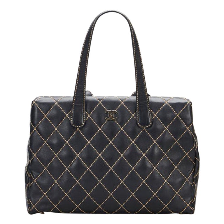 Chanel CC Wild Stitch Tote Tote Bag For Sale at 1stDibs