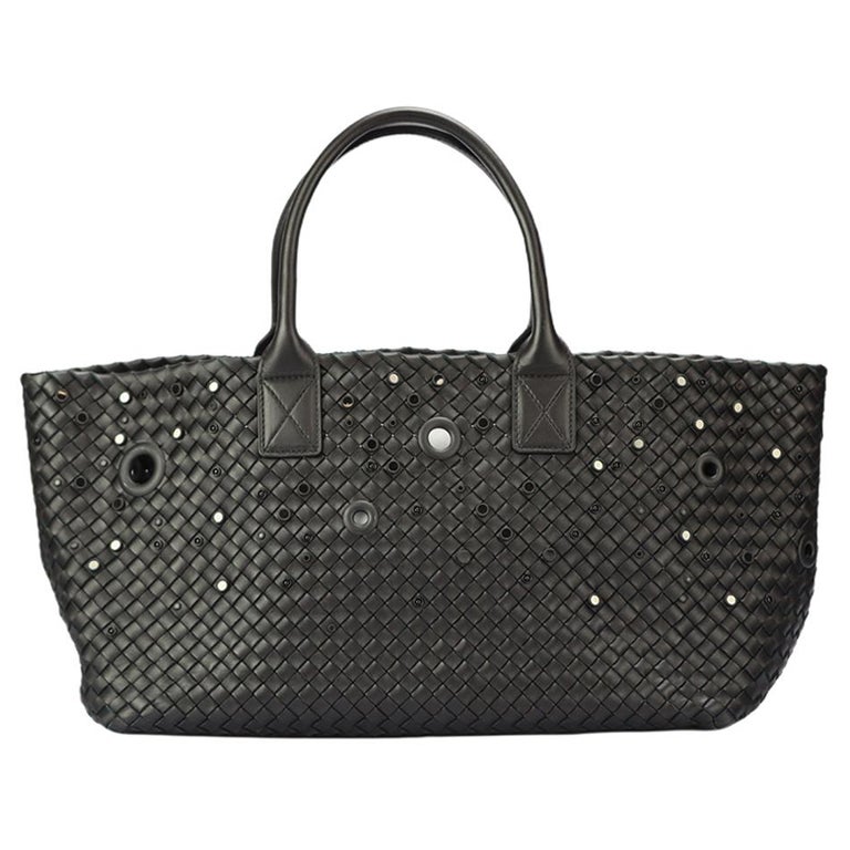 Bottega Veneta Limited Edition Cabat Embellished Intreciato Leather ...