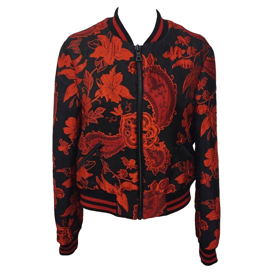 Alice + Olivia Floral jacket size M For Sale at 1stDibs