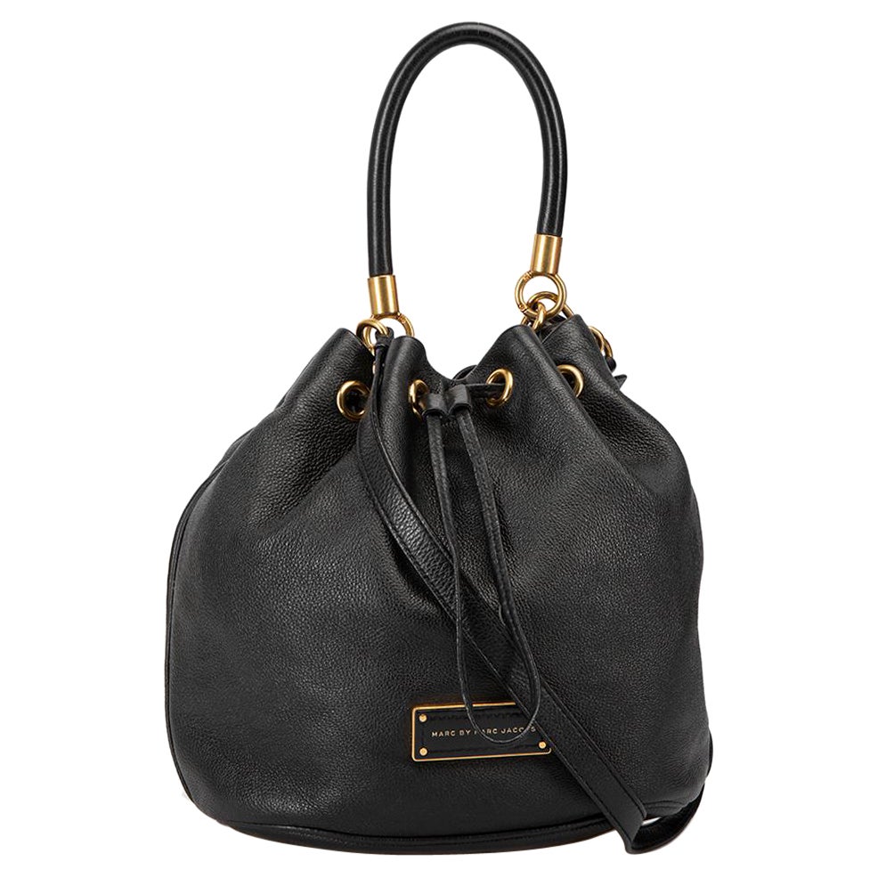 Marc Jacobs Women's Marc by Marc Jacobs Black Leather Bucket Bag For Sale at 1stDibs