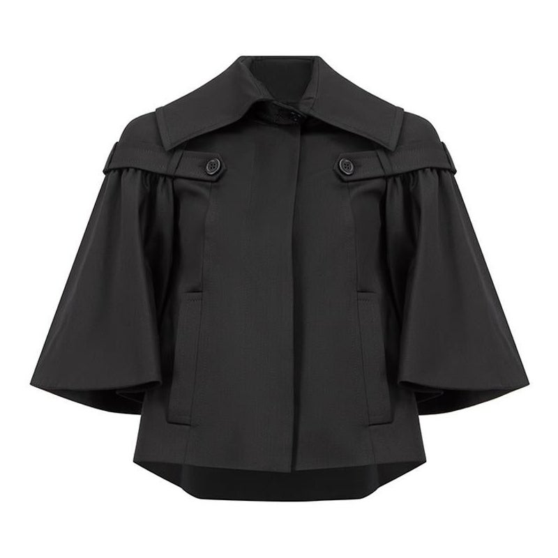 Escada Women's Escada Sport Black Strapped Shoulder Cropped Jacket For ...