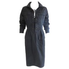 Saint Laurent Safari Dress - 7 For Sale on 1stDibs | ysl Saint Laurent Safari Dress - 7 For Sale on 1stDibs | ysl