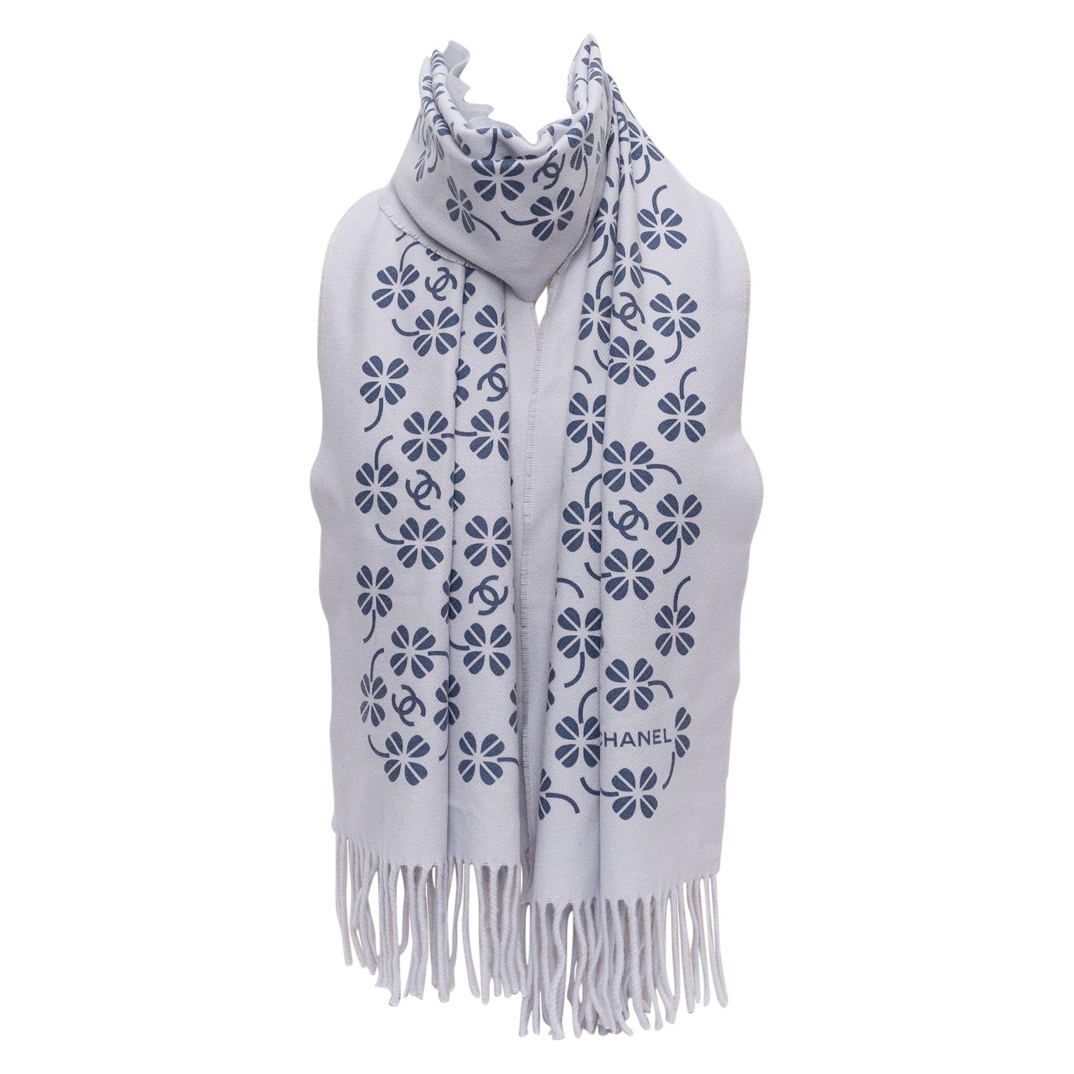 Chanel Cashmere Stole For Sale at 1stDibs