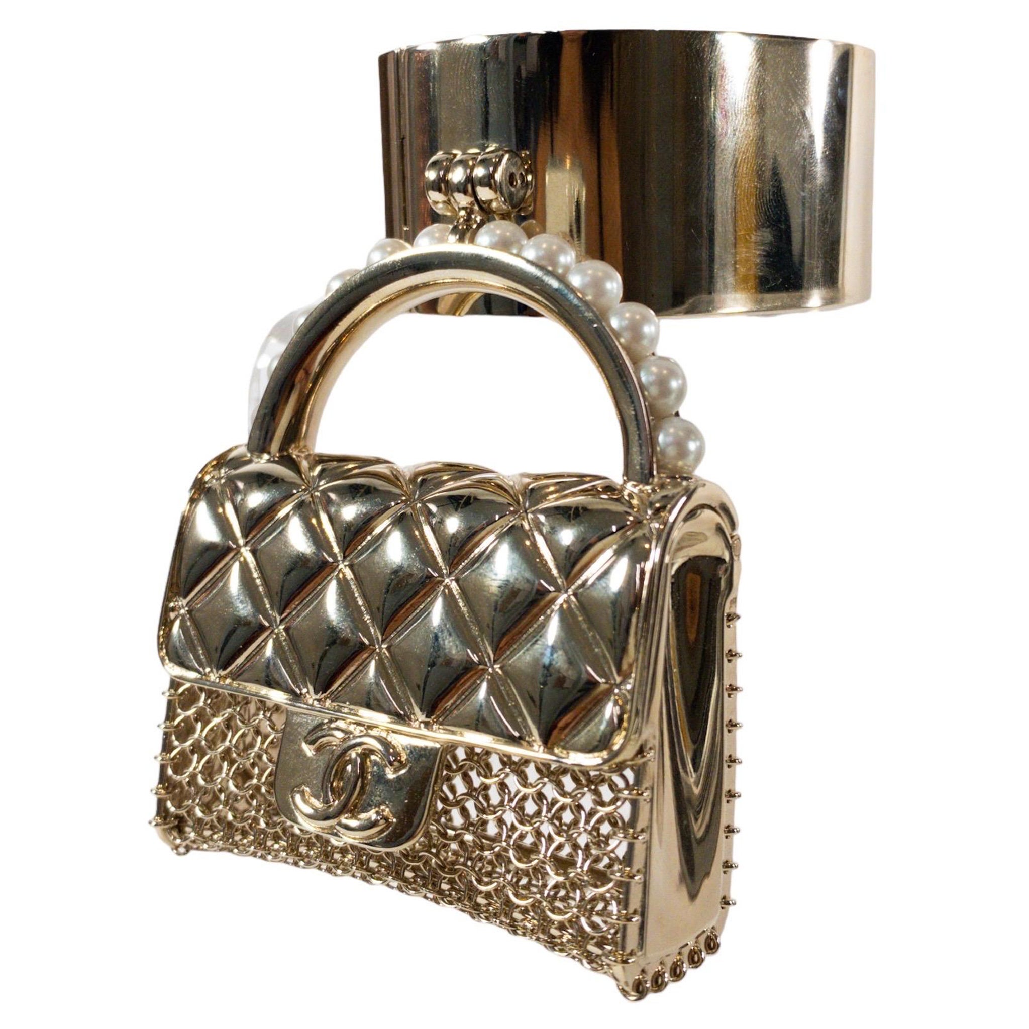 Chanel Top Handle Bag Cuff *Collector's Piece* For Sale at 1stDibs