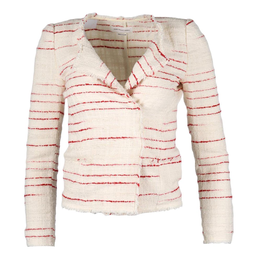 Isabel Marant Étoile Cotton Blend Tweed Jacket Fr 34 Uk 6 For Sale at ...