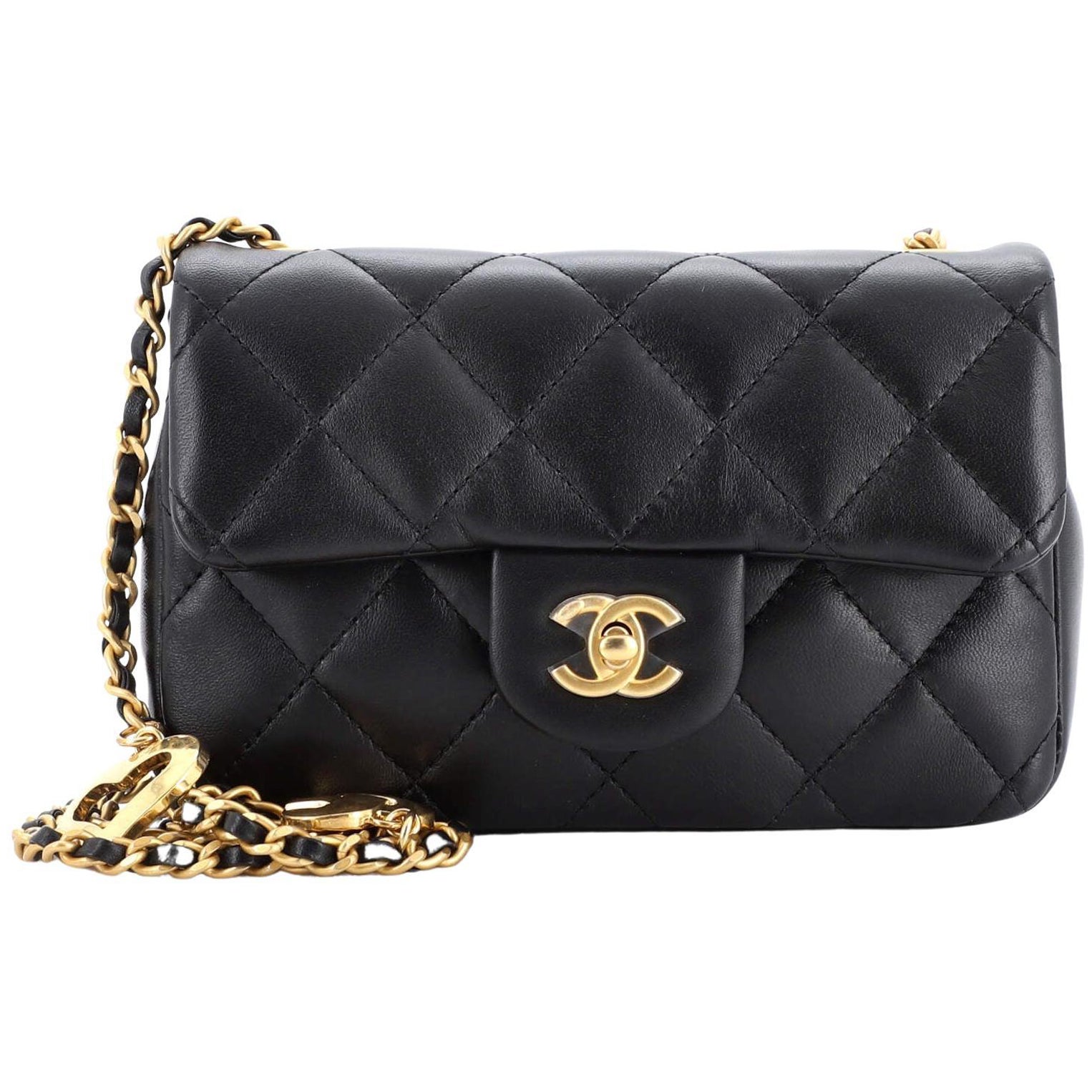 Chanel Heart Charms Flap Bag Quilted Lambskin Mini at 1stDibs | chanel ...