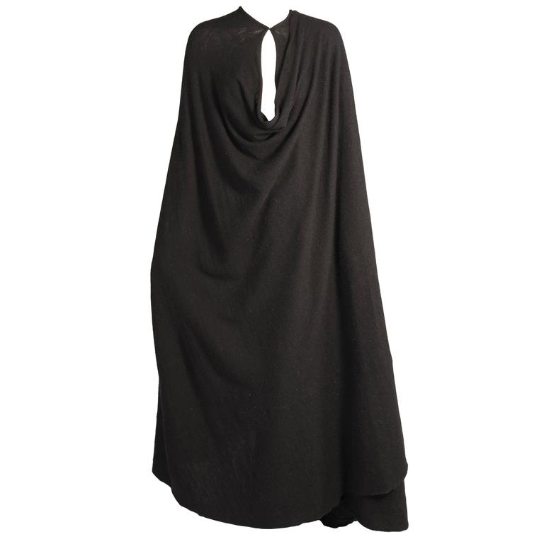 Madame Gres Haute Couture Draped Black Jersey Cape at 1stDibs | draping ...