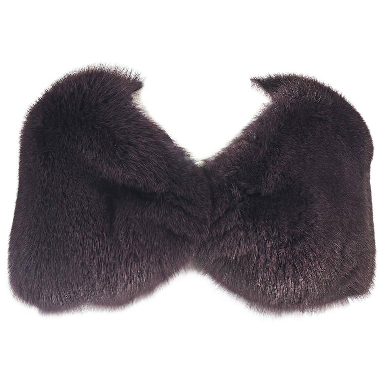 Purple Heidi Weisel Fur Shrug at 1stDibs