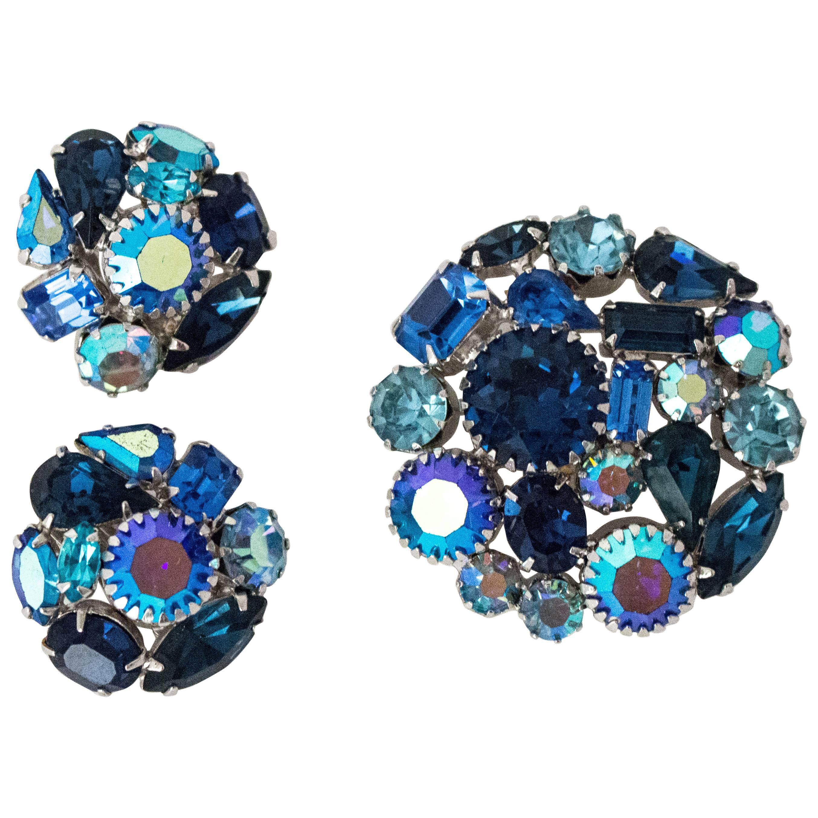 60s Weiss Earring Brooch Set For Sale at 1stDibs | weiss earrings ...