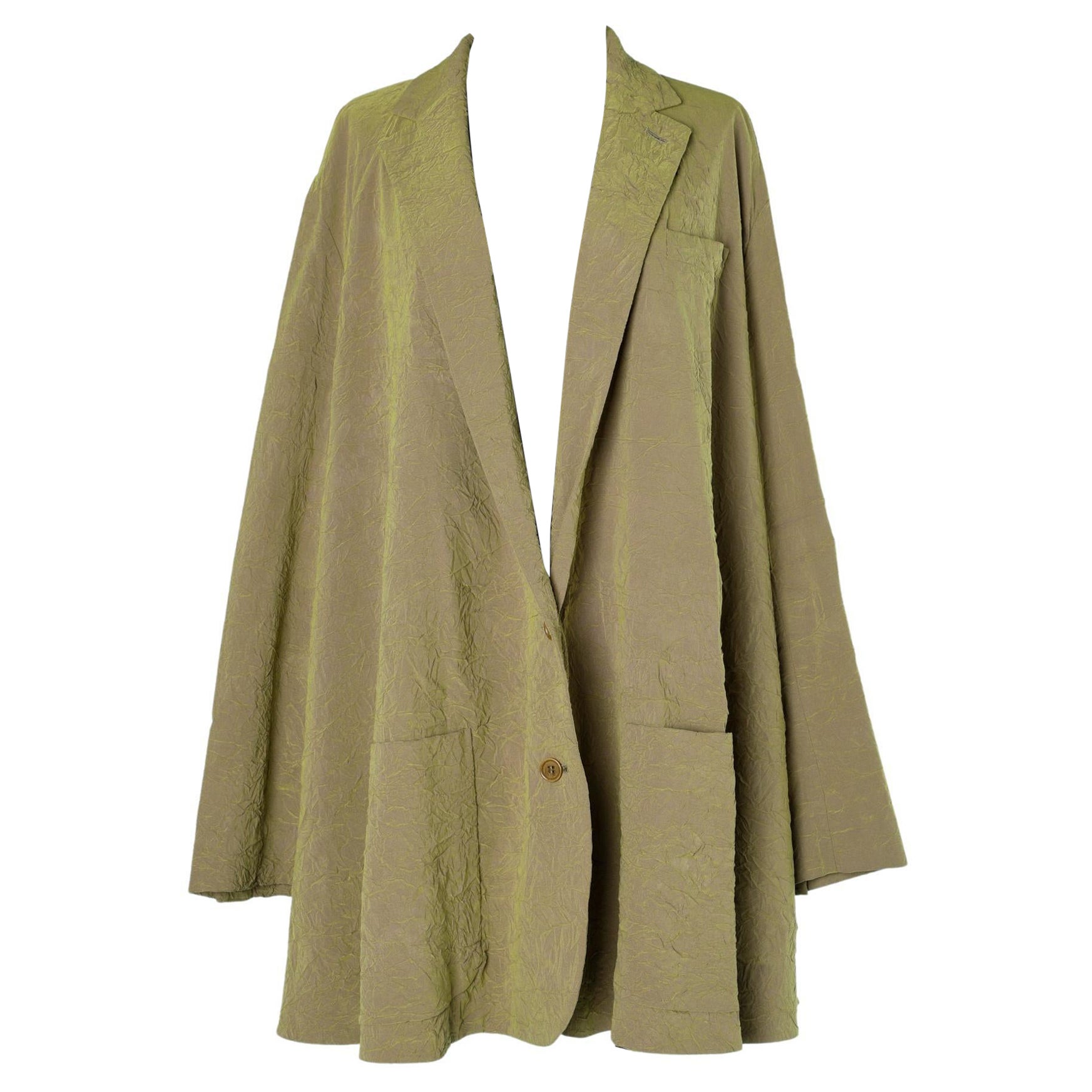 Oversize jacket in color-changing fabric Roméo Gigli For Sale at 1stDibs