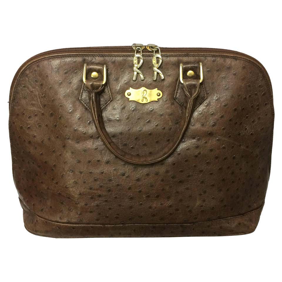 Roberta Di Camerino 1990's Vintage Orange and White Velvet Handbag at ...