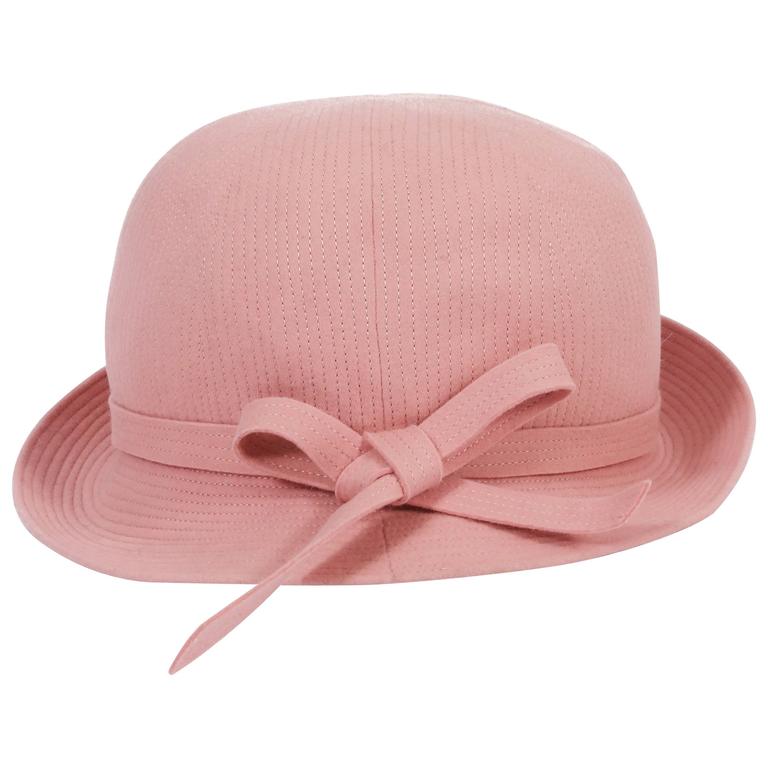 Balenciaga Haute Couture baby pink bowler hat, circa 1961 at 1stDibs ...