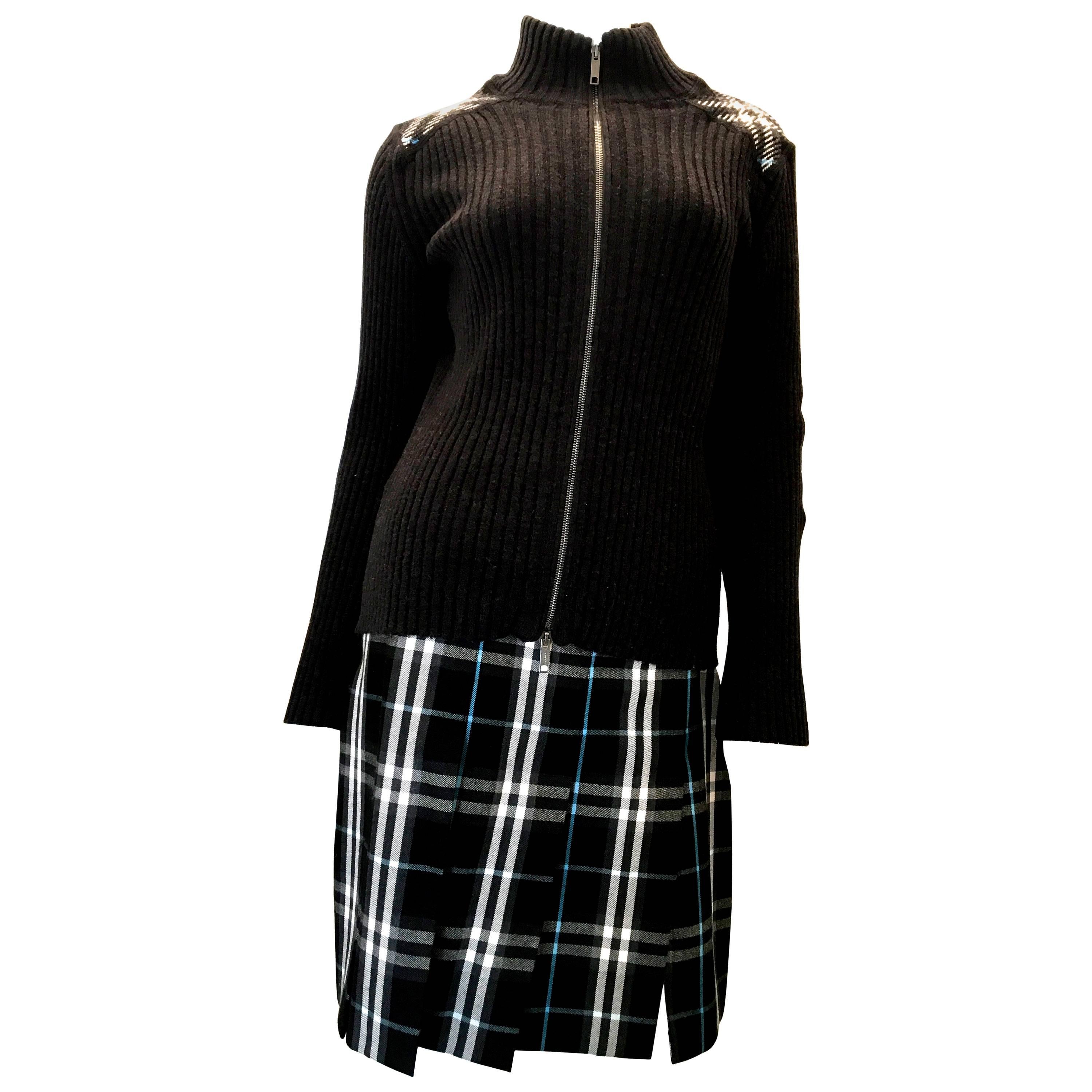 Burberry London 2 Pc Outfit - Matching Sweater and Skirt For Sale at ...