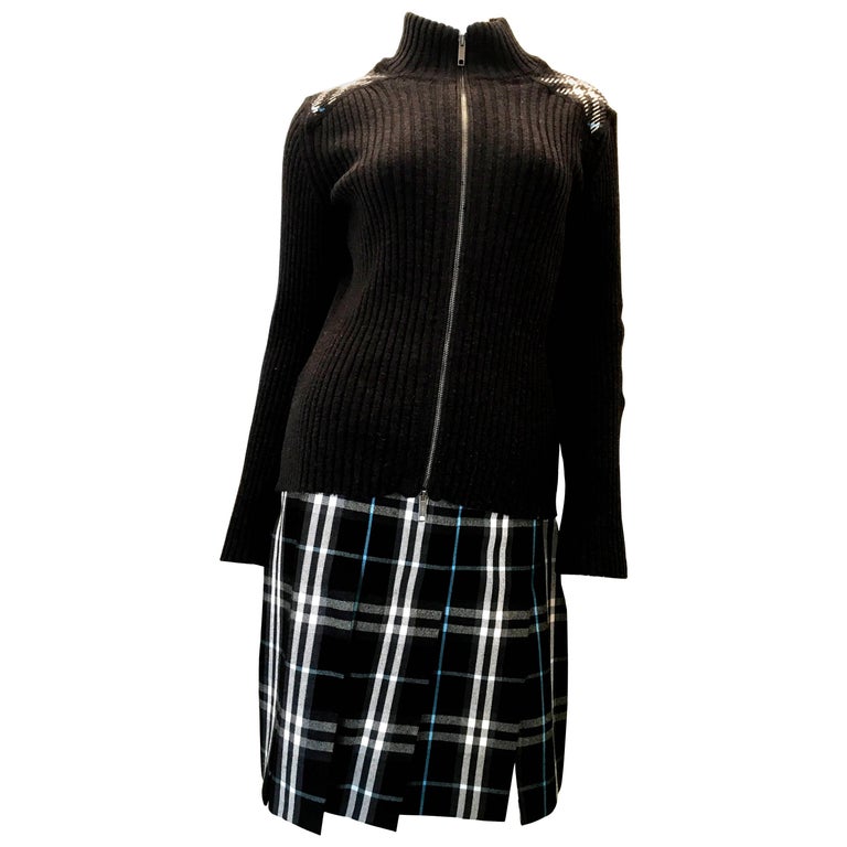 Burberry London 2 Pc Outfit - Matching Sweater and Skirt For Sale at ...