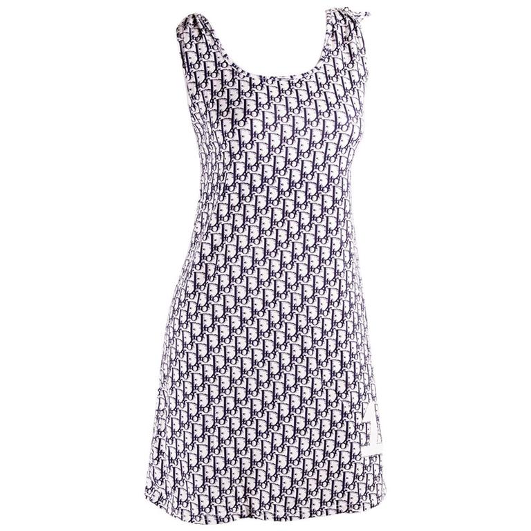 Dior Monogram Mini Dress Circa Early 00's at 1stDibs | dior monogram dress