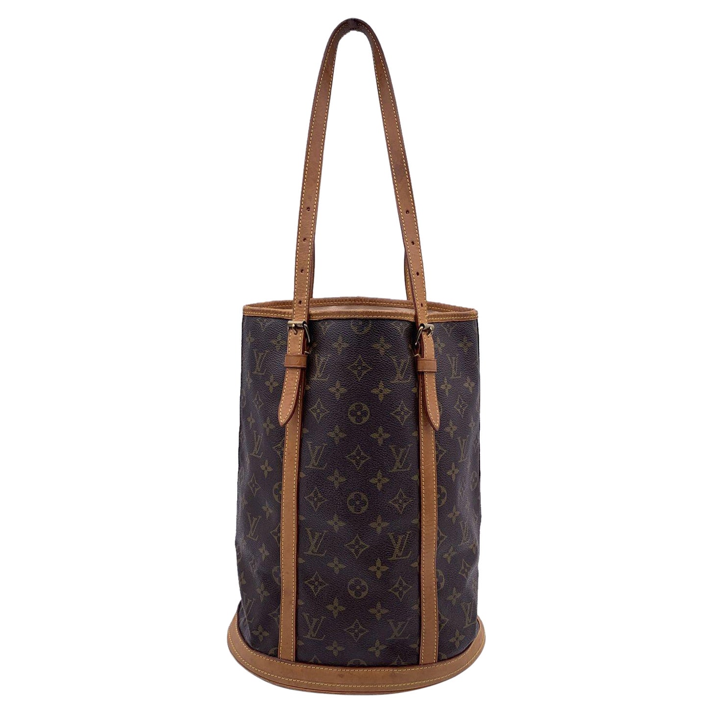 Louis Vuitton Brown Monogram Canvas Bucket GM Shopping Bag Tote For ...