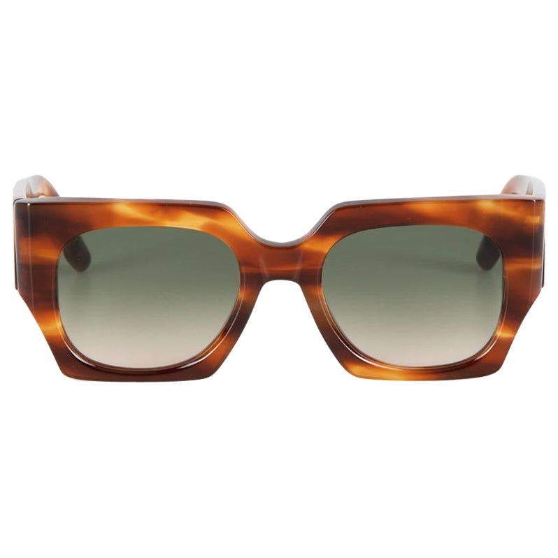 Victoria Beckham Chocolate Smoke Square Sunglasses For Sale at 1stDibs
