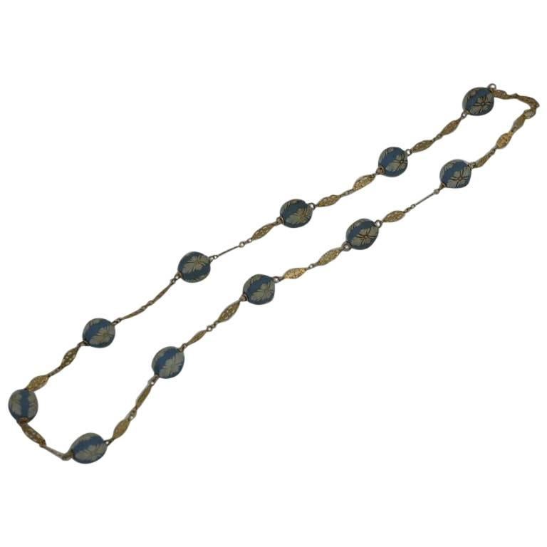 Antique Wedgewood Beads Necklace at 1stDibs | wedgewood pendants