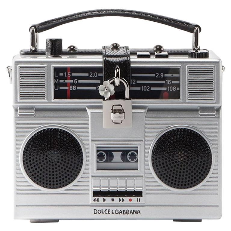 Dolce and Gabbana fully functional boom box-shaped Radio Bag Retail ...