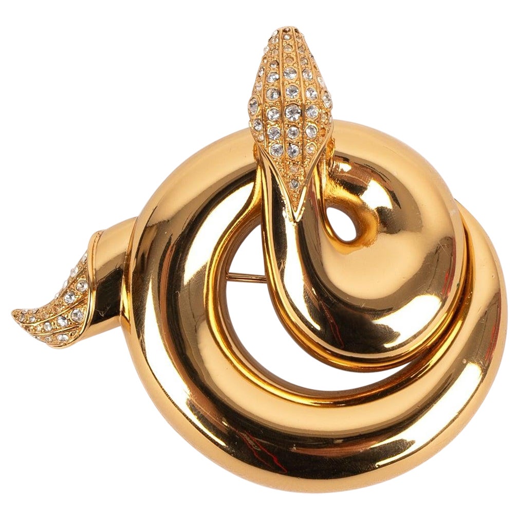 Dior Snake Brooch, 1990s For Sale at 1stDibs