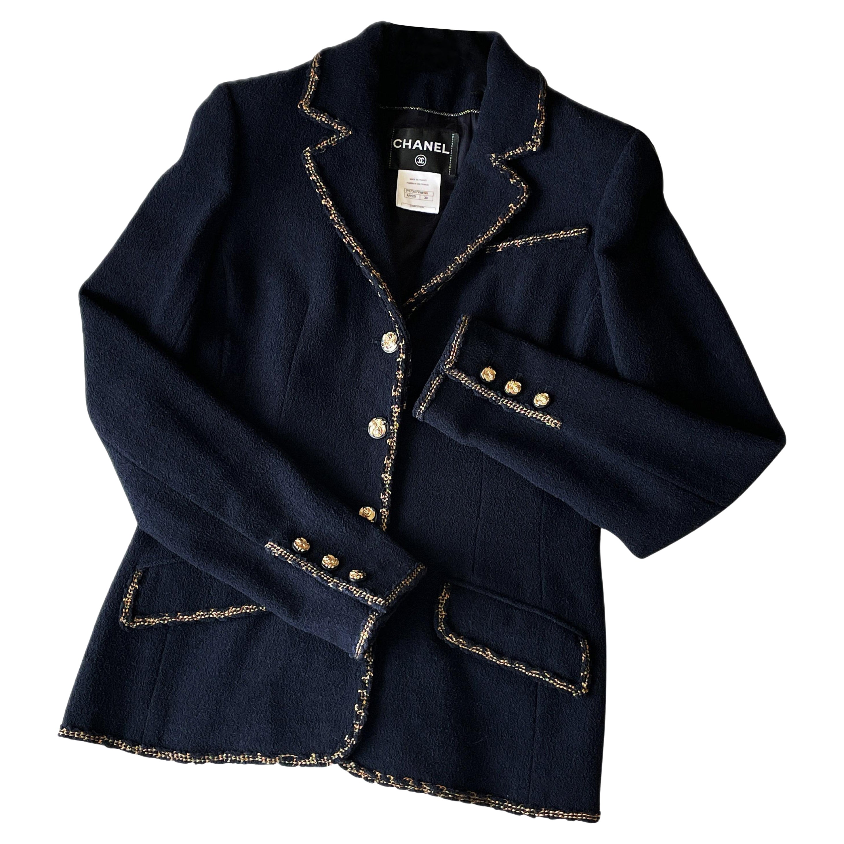Chanel Iconic Paris / Venice Little Tweed Jacket For Sale at 1stDibs