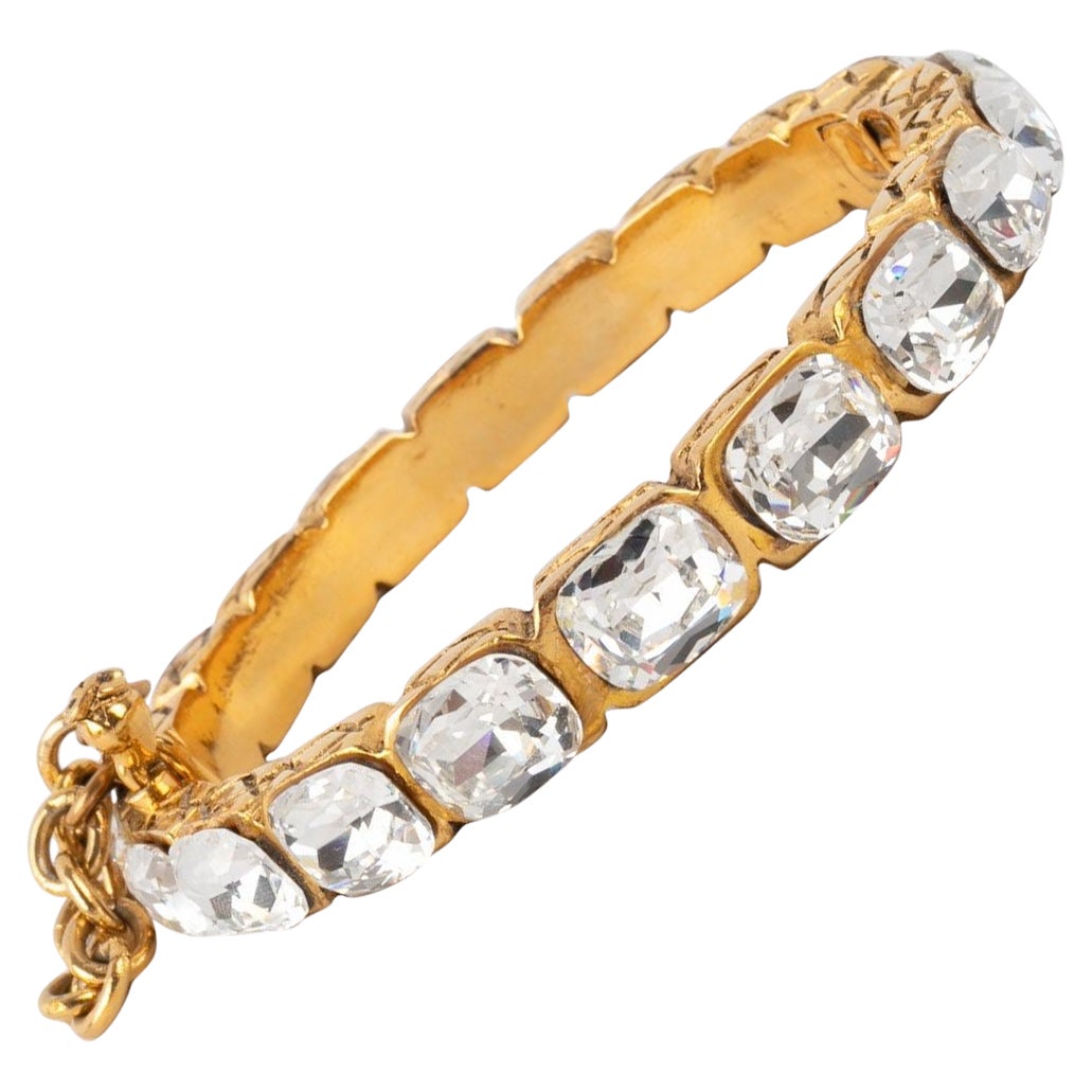 Chanel Rhinestone Bracelet with Rhinestones, 2003 For Sale at 1stDibs