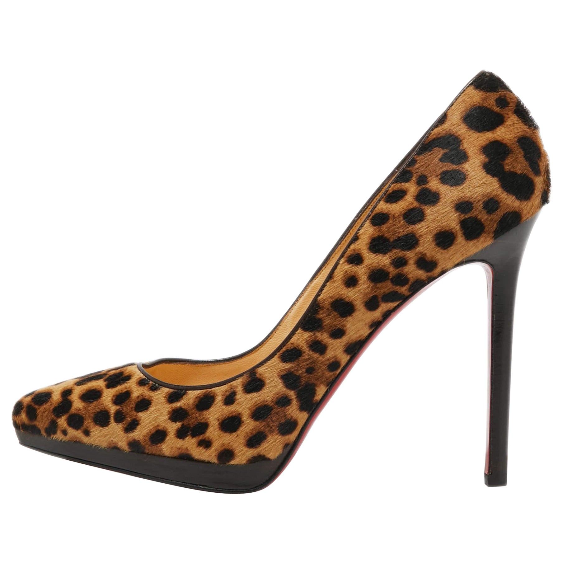 Christian Louboutin Two Tone Calf Hair Pigalle Plato Pumps Size 39.5 ...