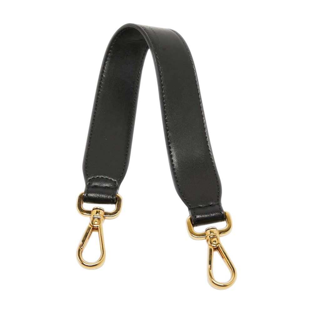 Fendi Black Leather Mini Bag Strap For Sale at 1stDibs