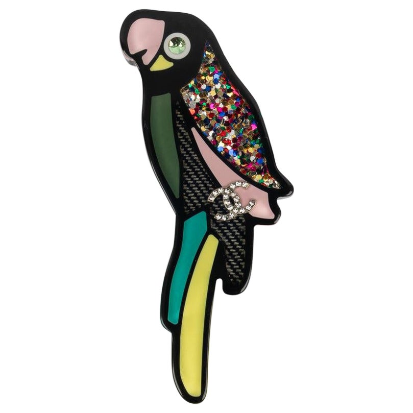 Chanel Bakelite Parrot Brooch For Sale at 1stDibs