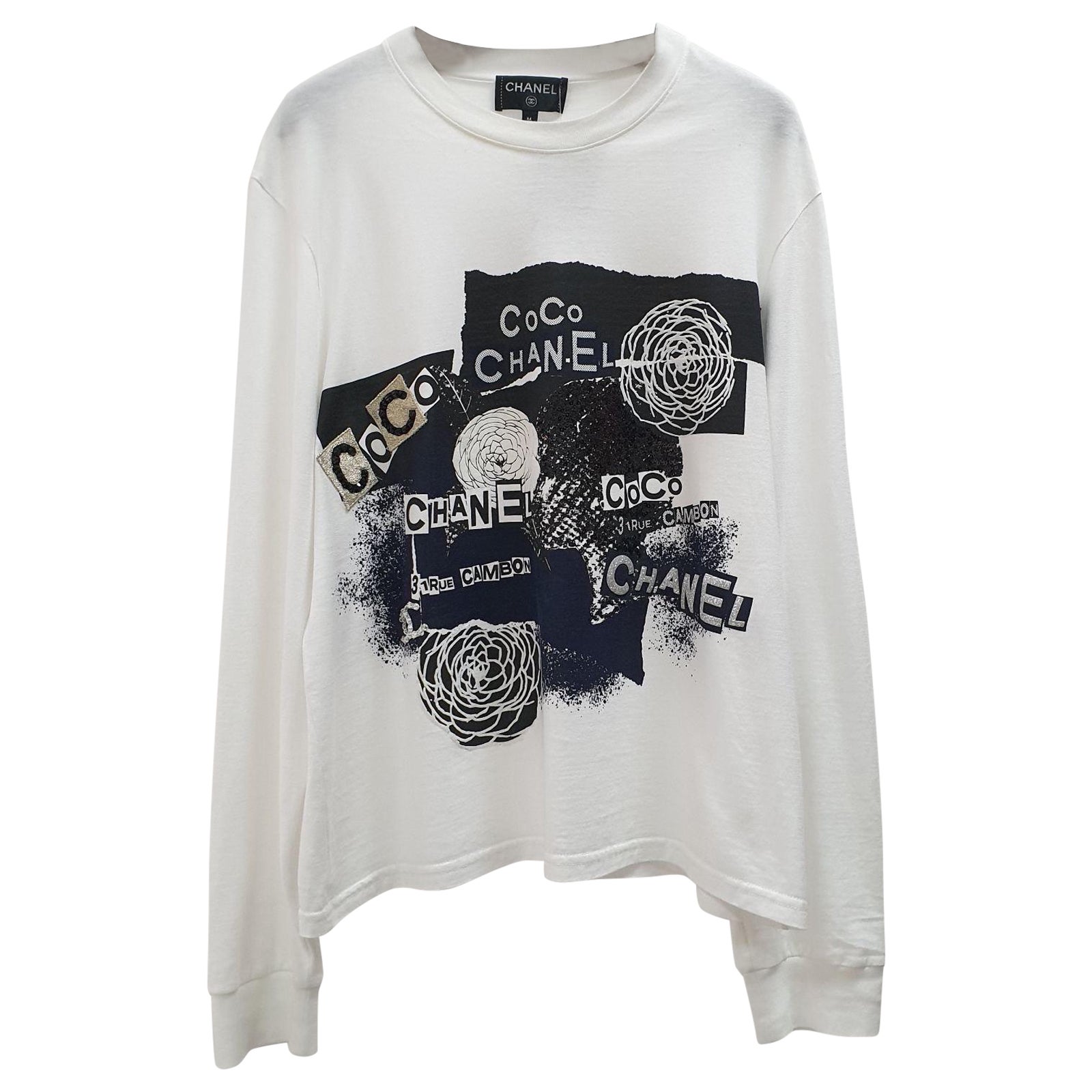 Chanel COCO Longsleeve Top For Sale at 1stDibs