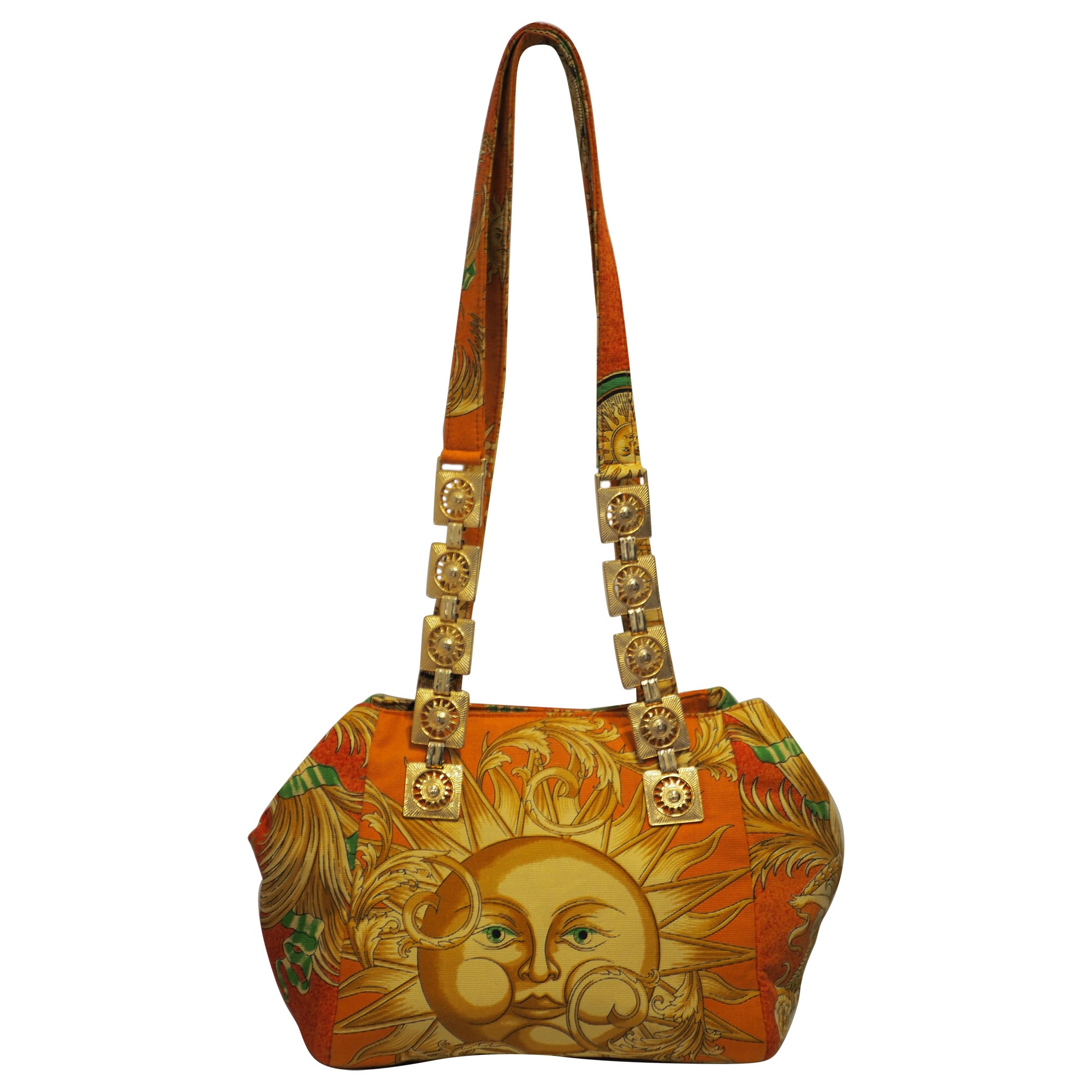 1980's Gianni Versace sun shoulder bag For Sale at 1stDibs