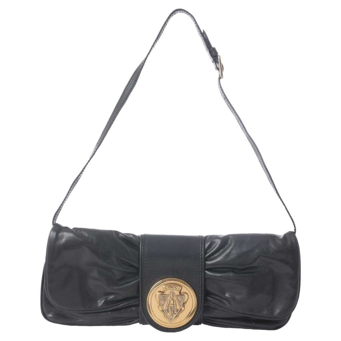 Vintage Gucci Leather Handbag - 70s For Sale at 1stDibs