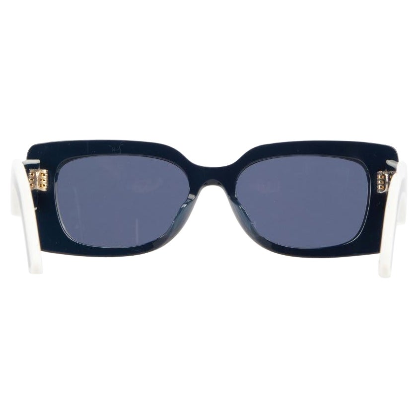 Dior SS24 Blue DiorPacific Rectangle Sunglasses at 1stDibs