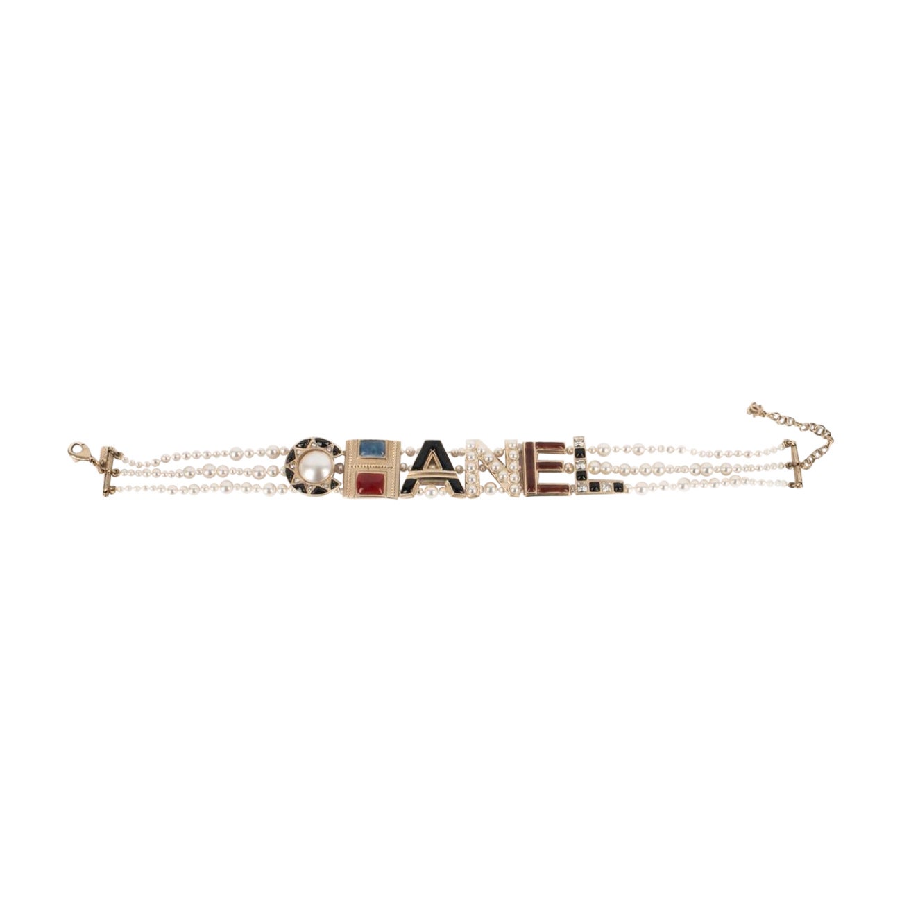 Chanel Costume Pearl Choker Necklace, 2019 For Sale at 1stDibs
