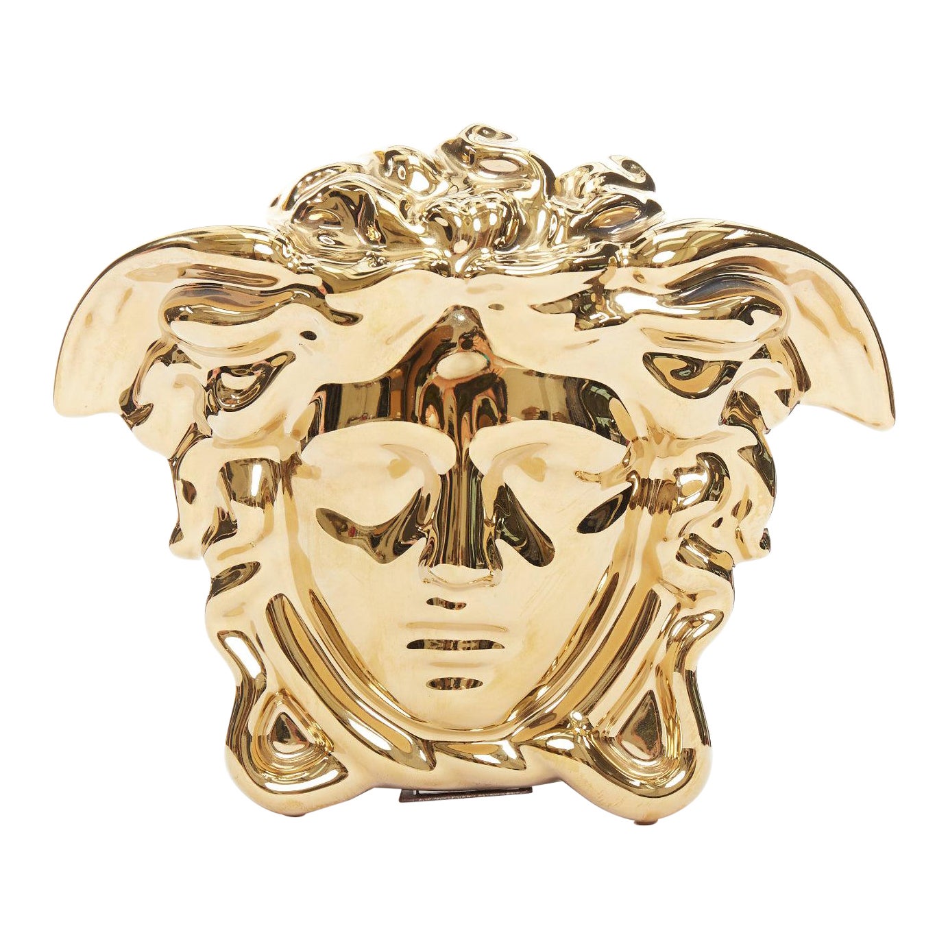VERSACE HOME Rosenthal Break The Bank Money Box gold medusa porcelain ...