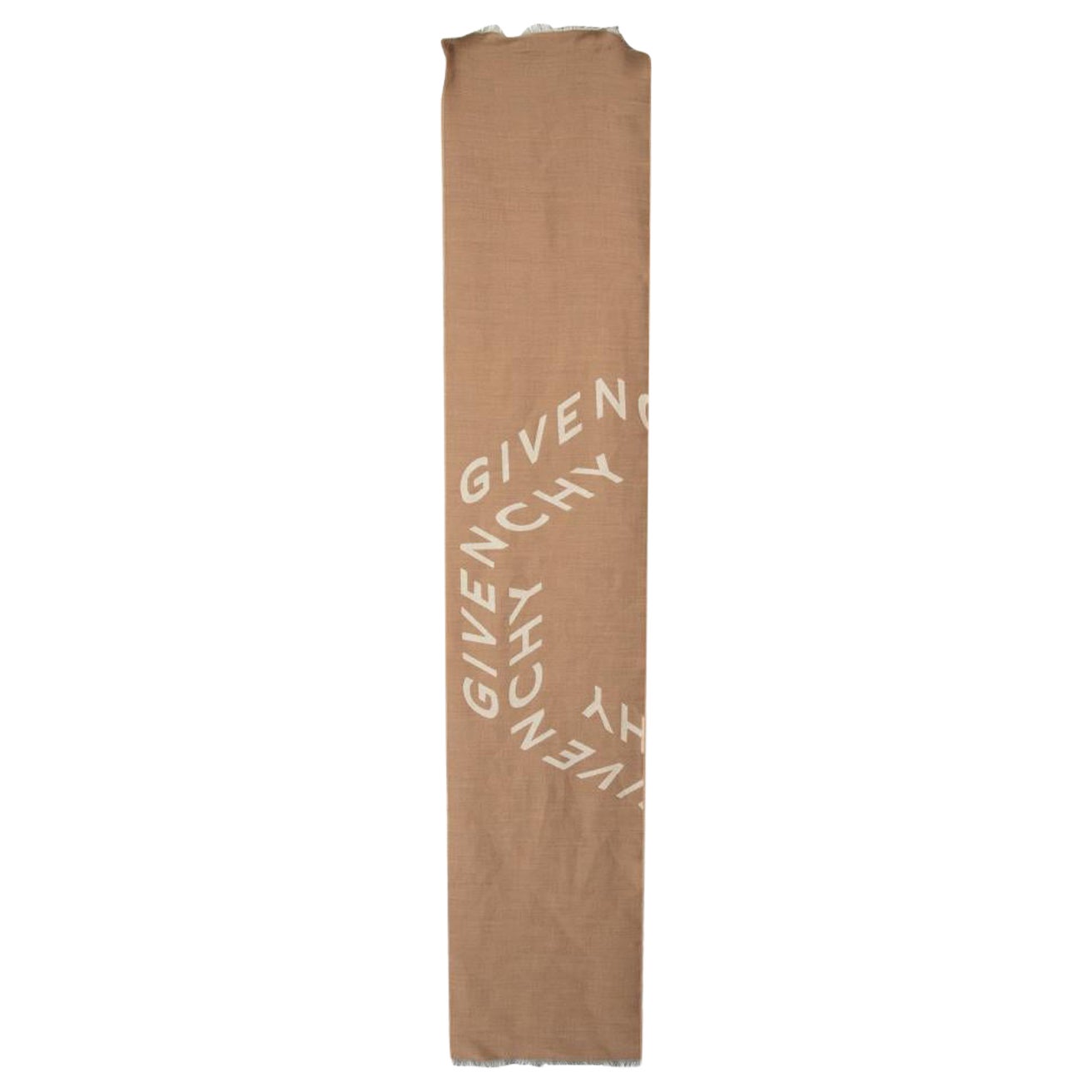 Givenchy Reversible Wool Logo Scarf For Sale at 1stDibs
