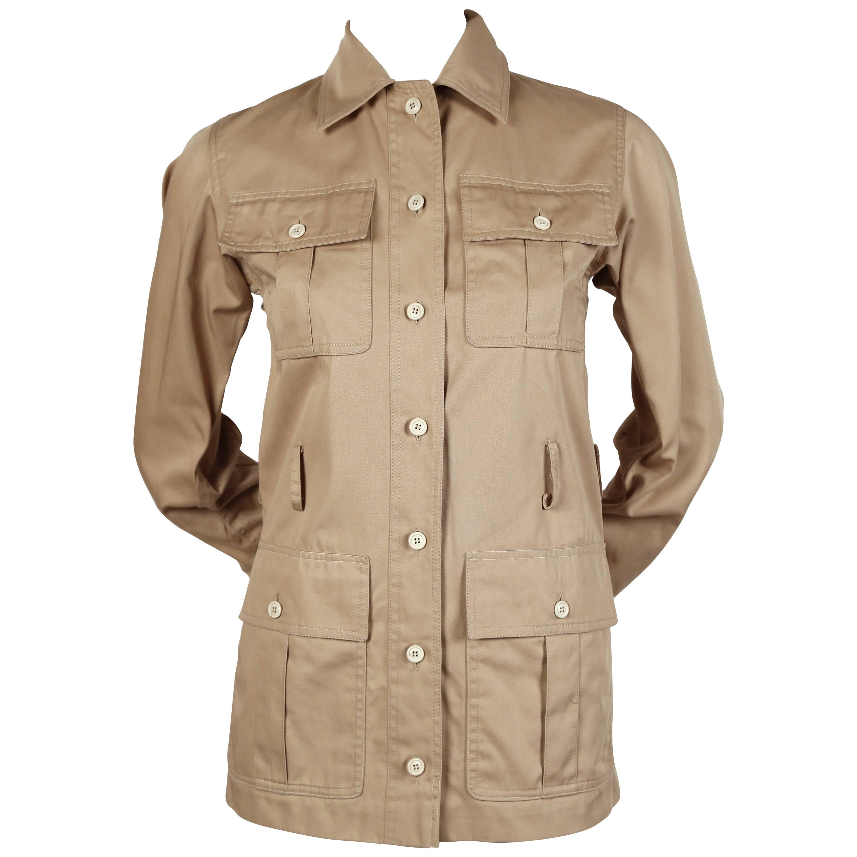 Yves Saint Laurent tan Safari jacket, 1970s at 1stDibs | yves saint ...