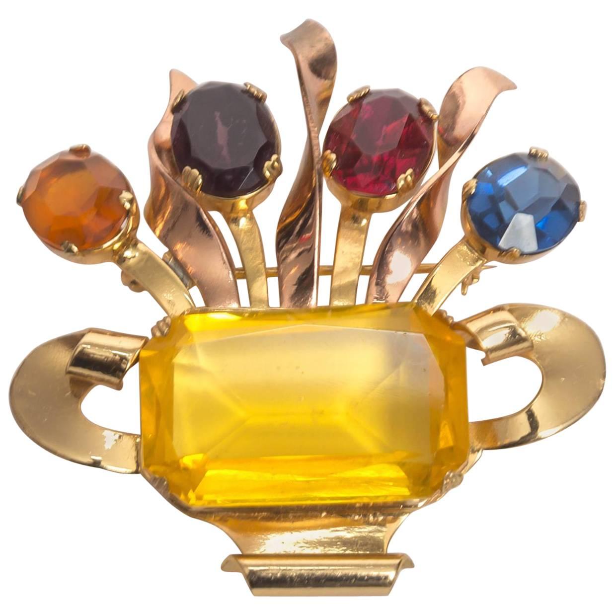 Vintage Coro Brooch at 1stDibs