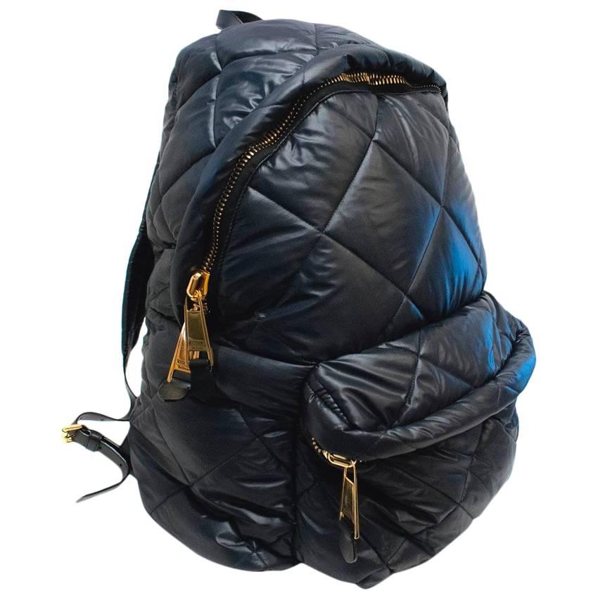 Moschino Black Oversized Quilted Backpack For Sale at 1stDibs ...